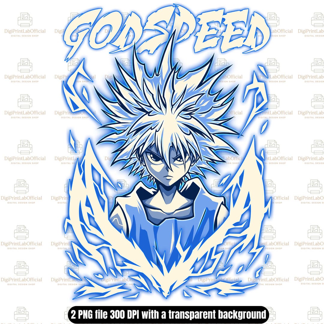 Anime Hunter X Hunter Killua Zoldyck God Speed V2 High-quality Png and ...