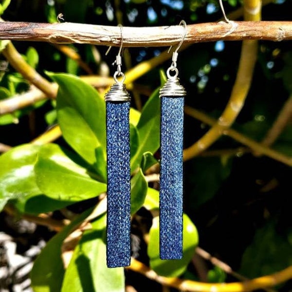 Denim Earrings - Etsy