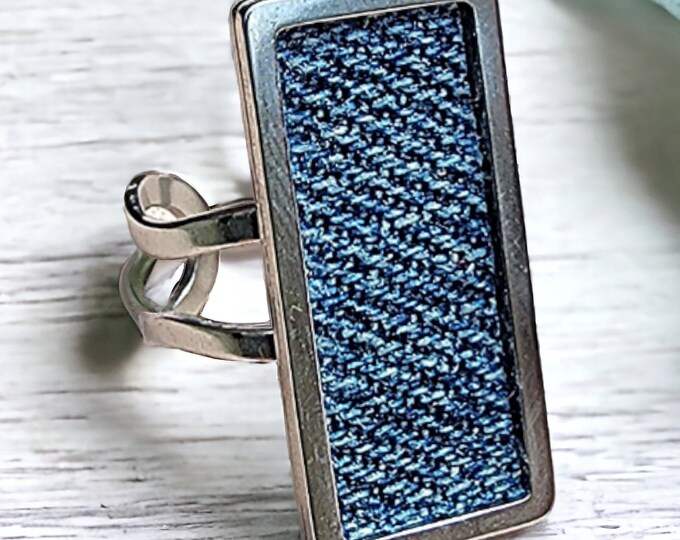 Blue Denim Ring - Etsy