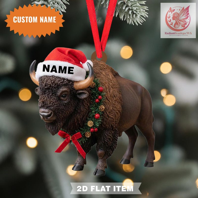 Bison Ornament - Etsy