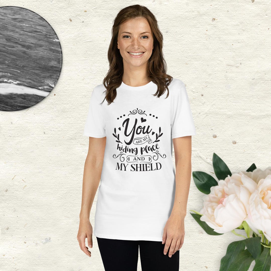 You Are My Hiding Place and My Shield, Bible Verse Art, Christian Wall ...