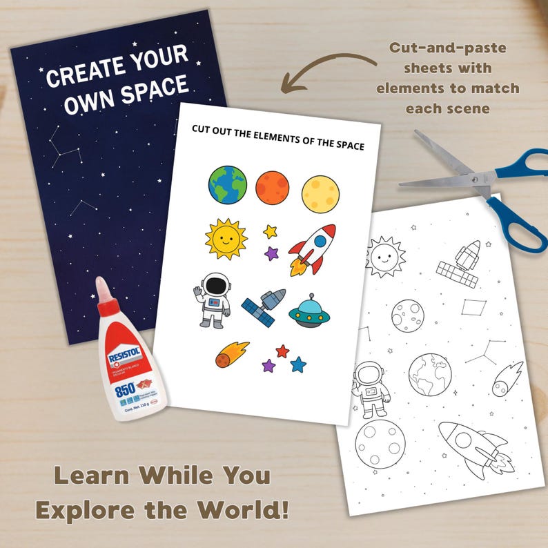 Cut and Paste Worksheets for Kids | Fine Motor Skills Activity | World ...