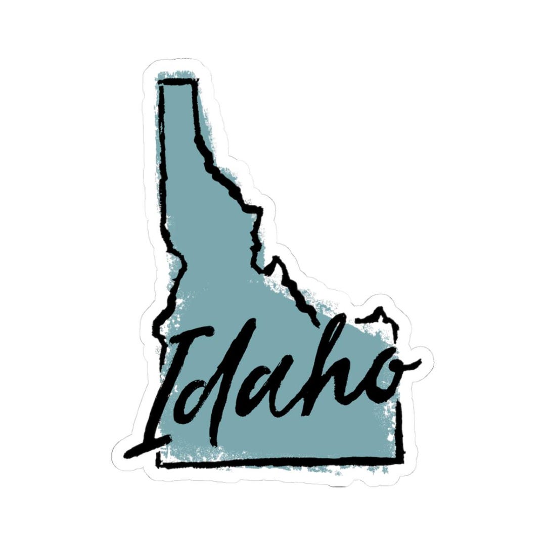 Idaho Sticker | Vintage State Pride Decals, Laptop Stickers, Idaho Love ...