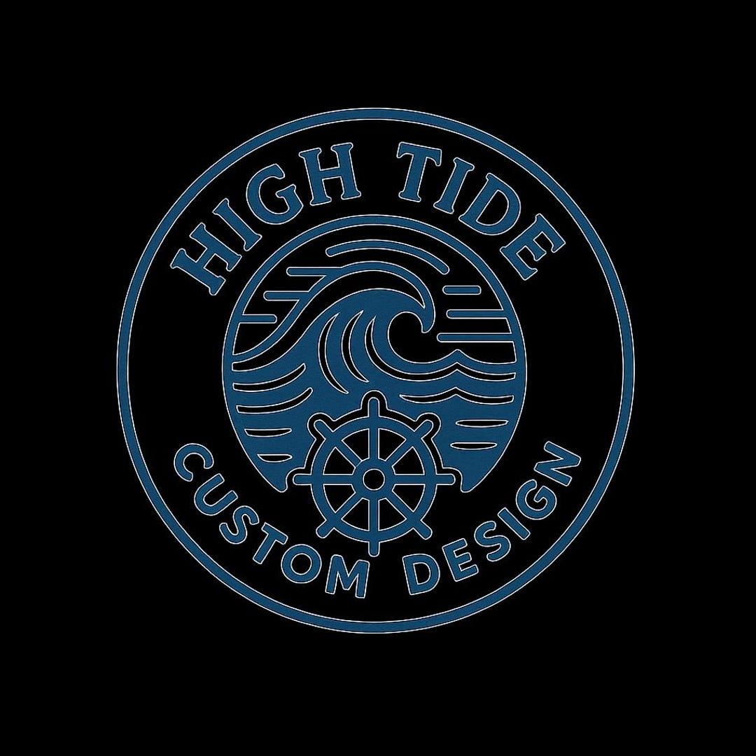 High Tide Custom Designs Sticker - Etsy