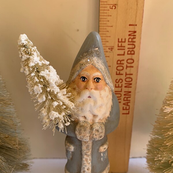 Chalkware Santa - Etsy