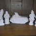 3 Unfinished Chalkware Santas From Chocolate Mold for U to Paint MADE ...