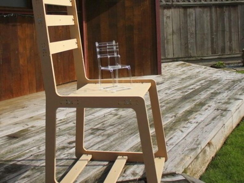 CNC Plywood Chair & Stool Cutting File: SVG, DXF, Vcarve (digital ...