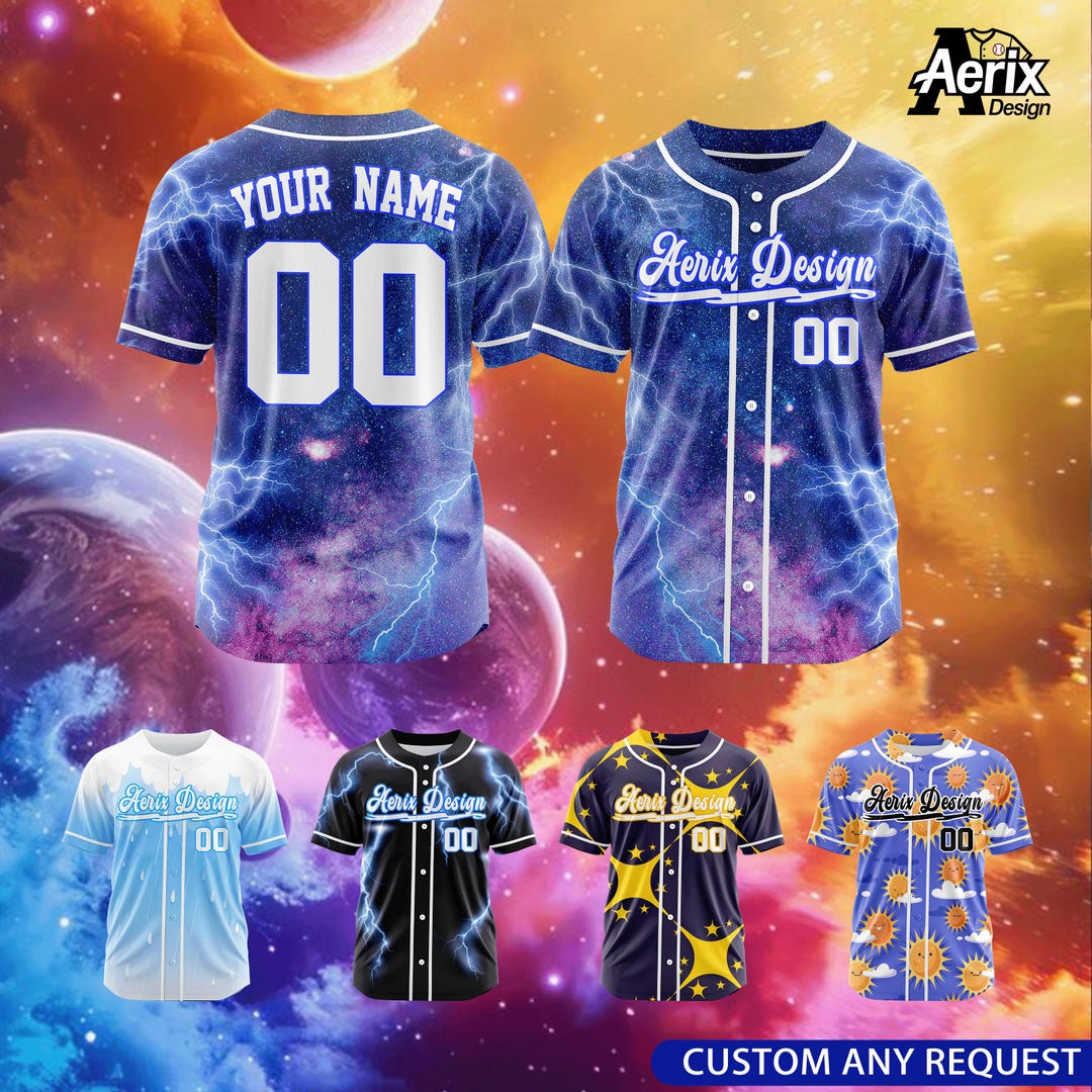 Custom Baseball Jersey Personalized Embroidered Name Number Sports Team ...