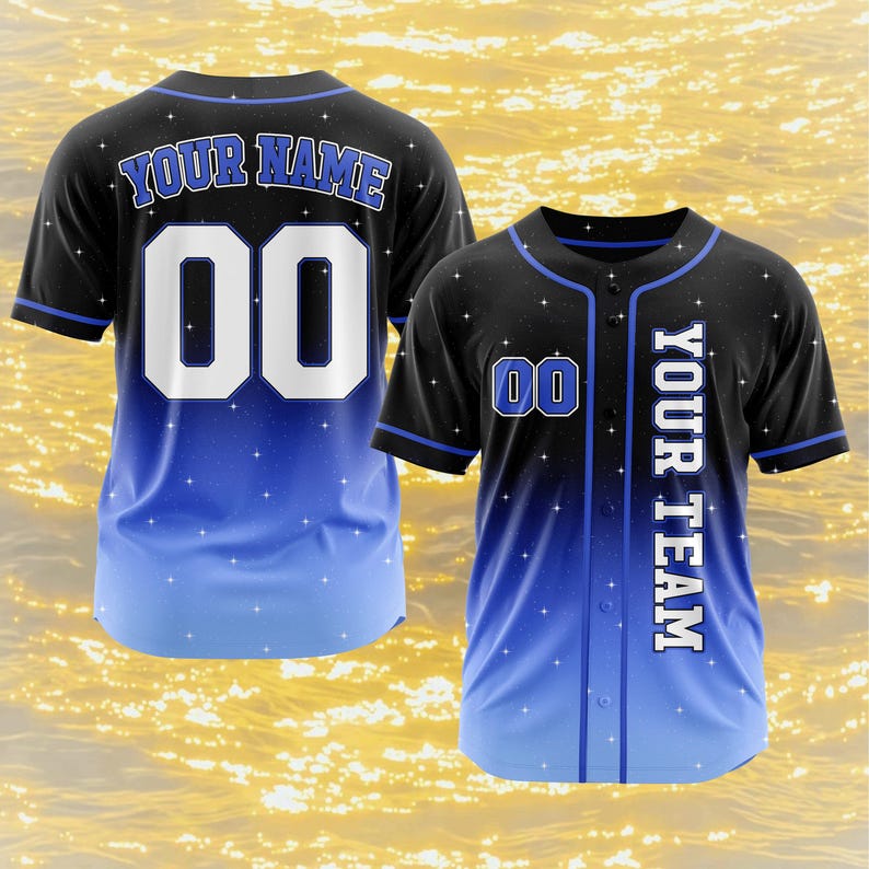 Custom Glitter Baseball Jersey Personalized Print or Stitch Team Name ...