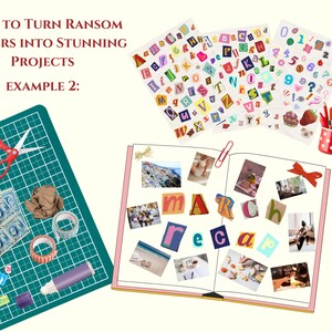 Printable RANSOM NOTE Letters & Numbers Bundle. Magazine Letter Cutouts ...