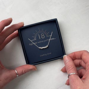 Special 18th Birthday Necklace Featuring 18 Sterling Silver Links on ...