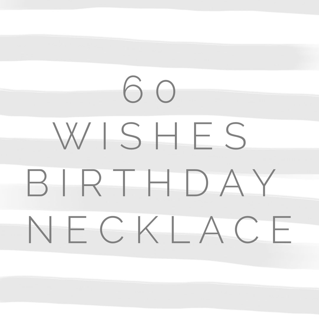 Special 60th Birthday Necklace Featuring 60 Sterling Silver Links on ...