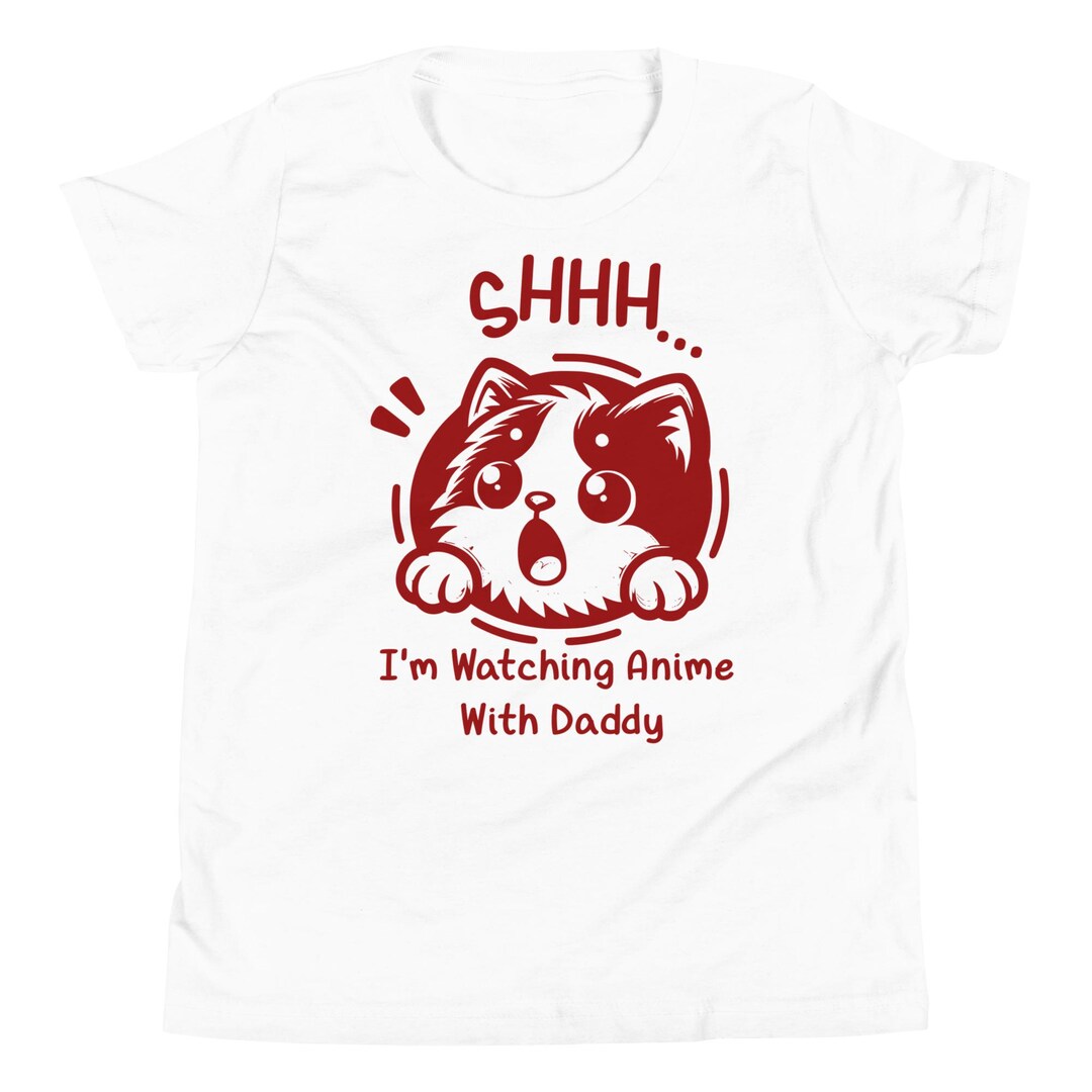 I'm Watching Anime With Daddy Shirt, Anime Daddy Baby Tshirt, New Daddy ...