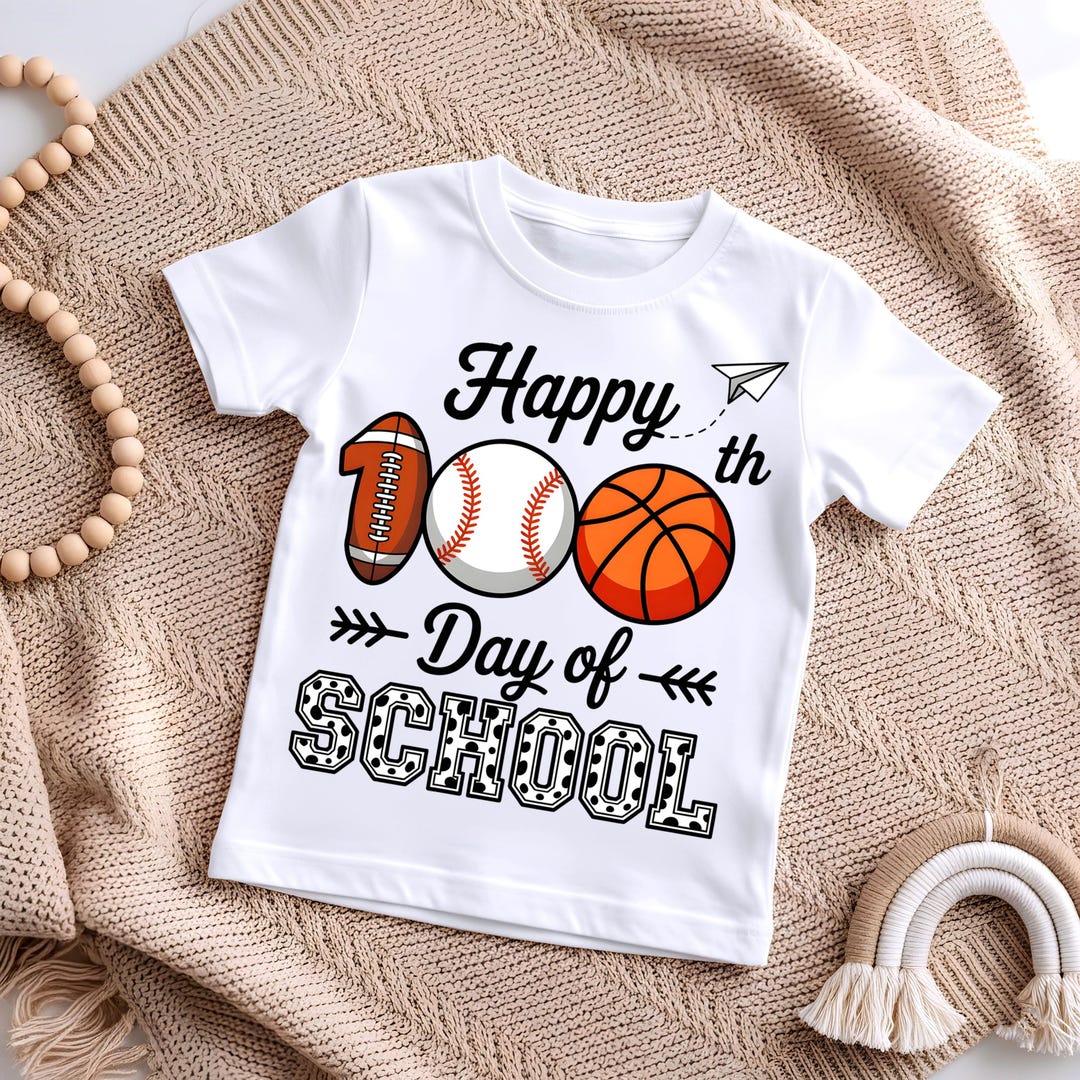 100th Day of School PNG: Sports Lovers Clipart Sports Design (digital ...