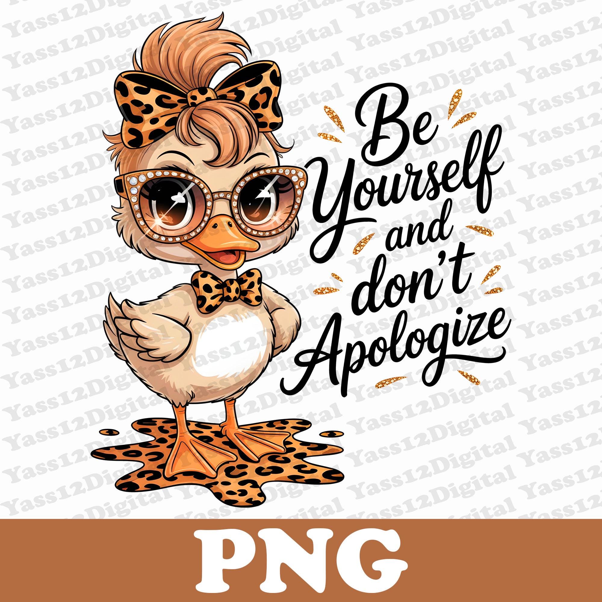 Be Yourself PNG: Inspirational Clipart, Sublimation Design, Digital ...