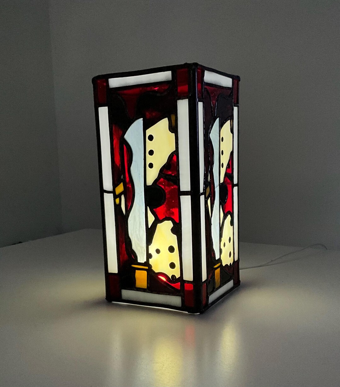Jason Voorhees Stained Glass Lantern - Etsy