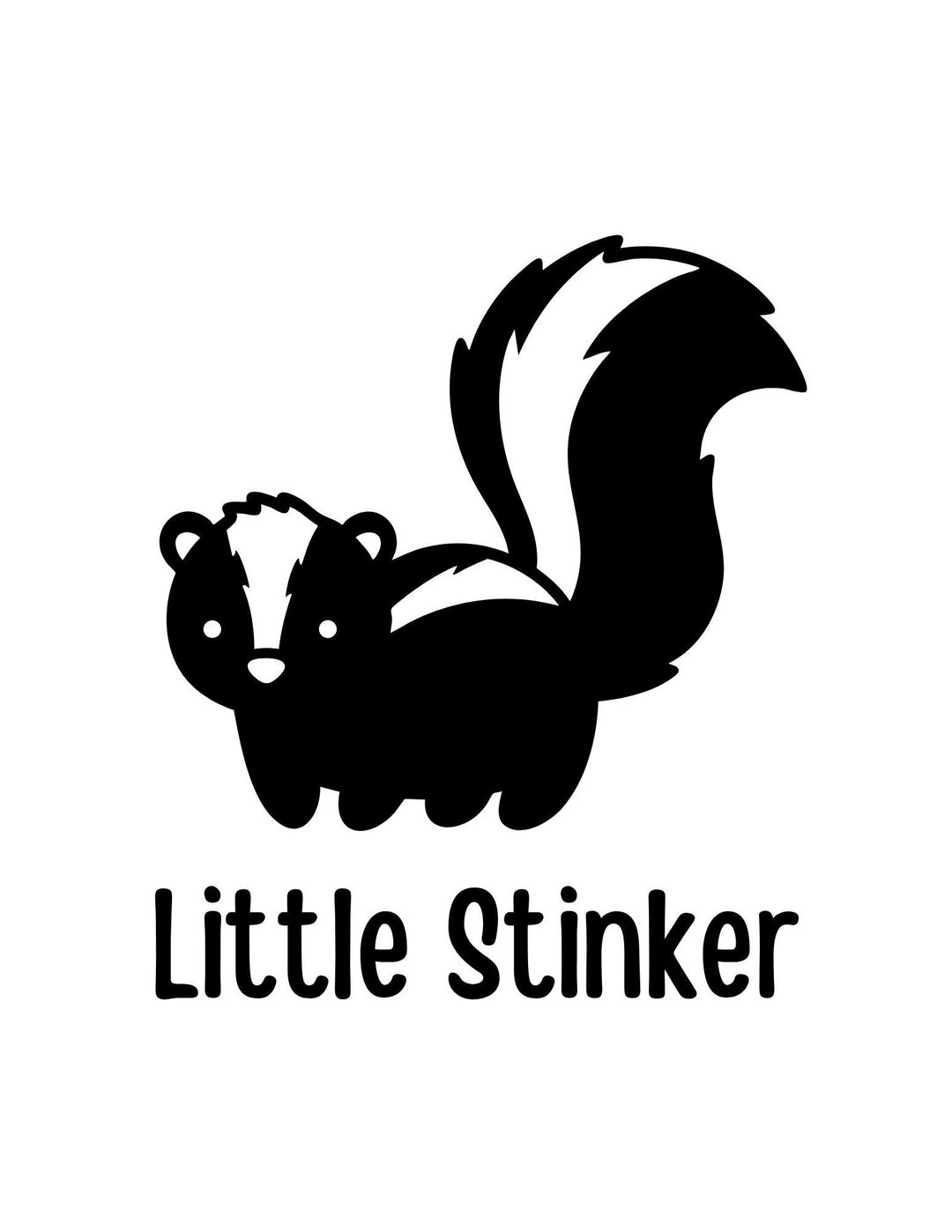Little Stinker - Skunk - Cute/funny - BABY - SVG Download - Etsy