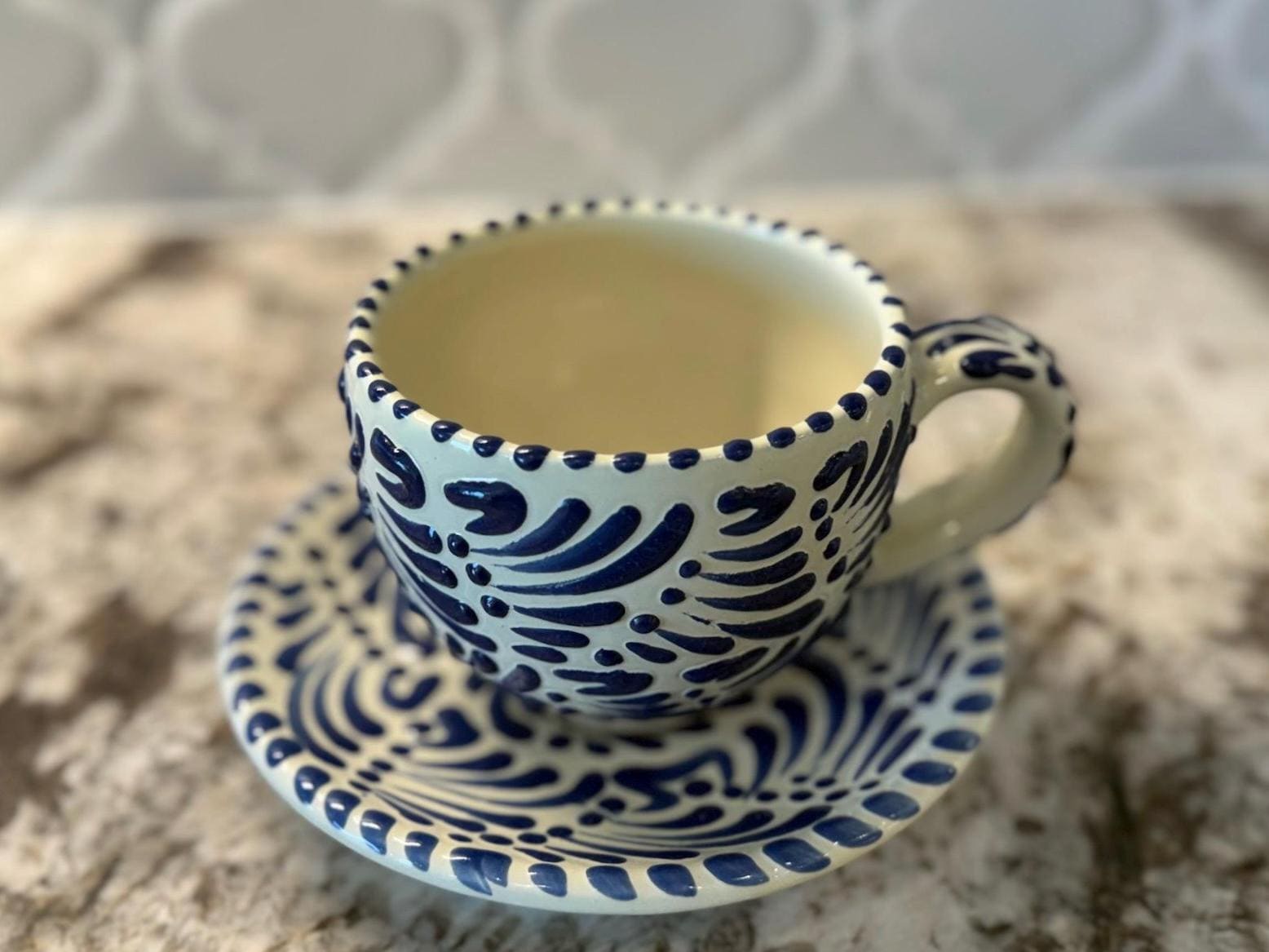 Hand Painted Mexican Talavera Coffee Mug Set - Etsy