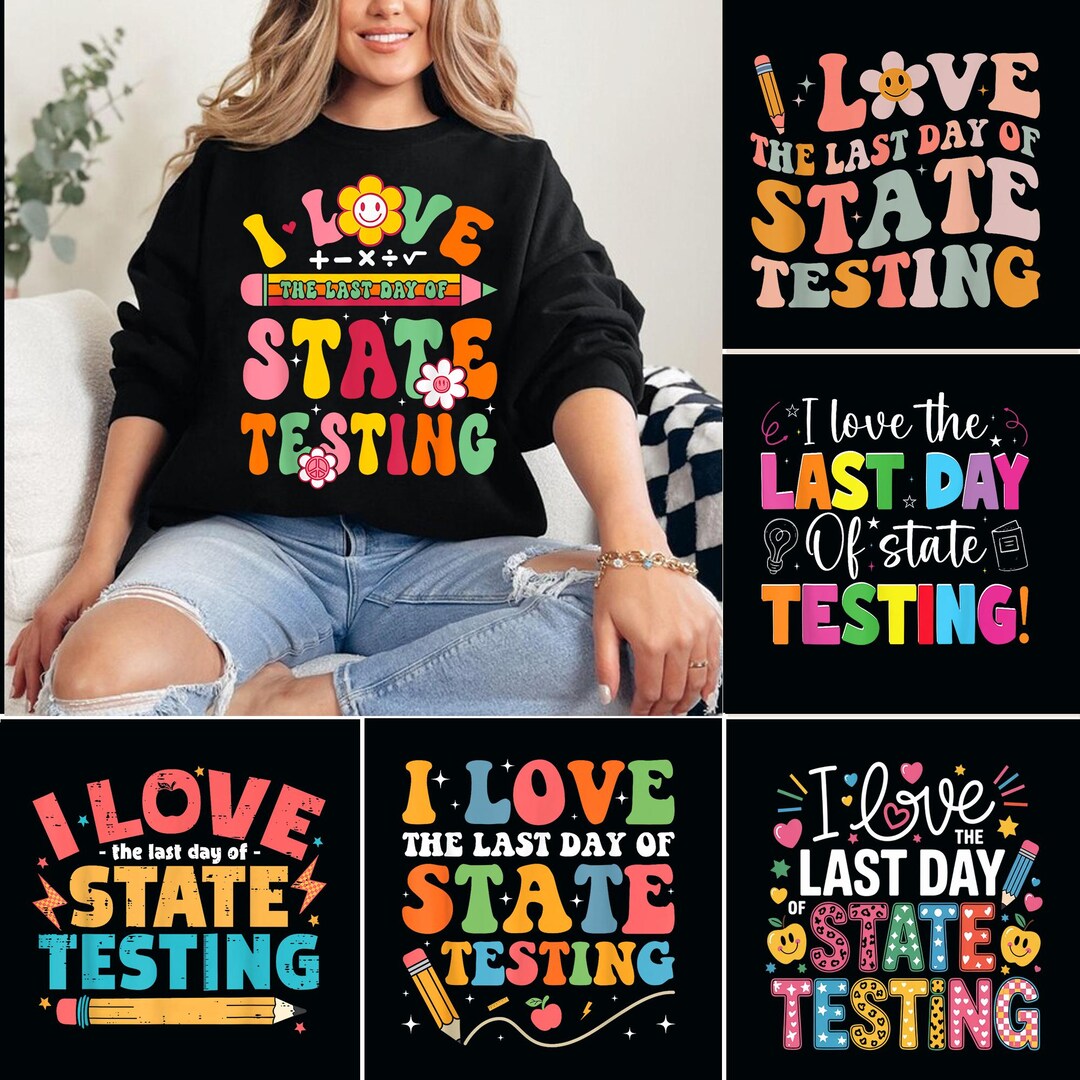 I Love State Testing Png Bundle, Test Day Png, Teacher Png, Rock the ...