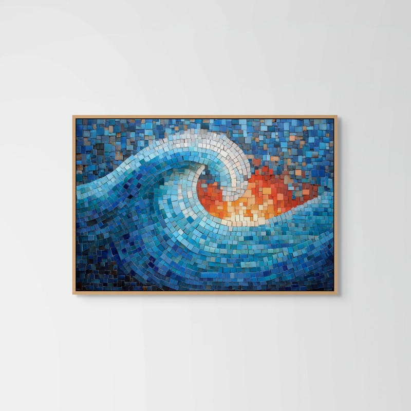 Mosaic Canvas Art Print - Etsy