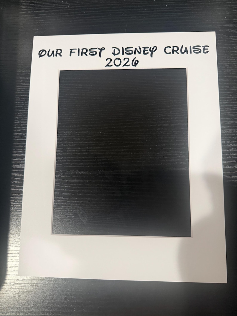 Customizable Disney Autograph Photo Mat | Character Signatures Souvenir ...