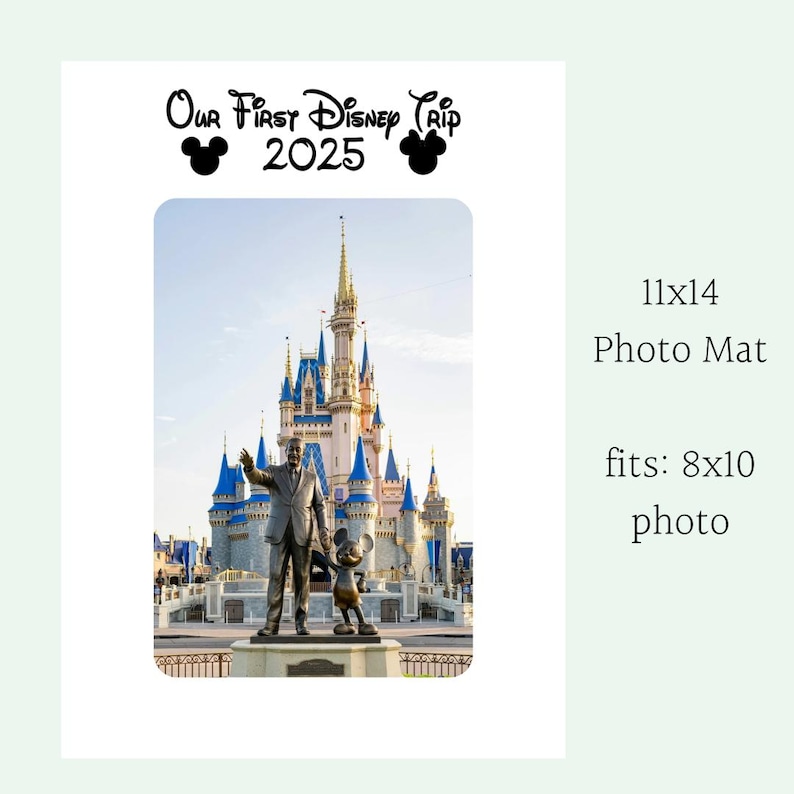 Customizable Disney Autograph Photo Mat | Character Signatures Souvenir ...