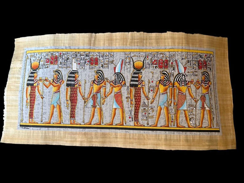 Handmade Ancient Egyptian Papyrus Paper – Unique Wall Art - Etsy