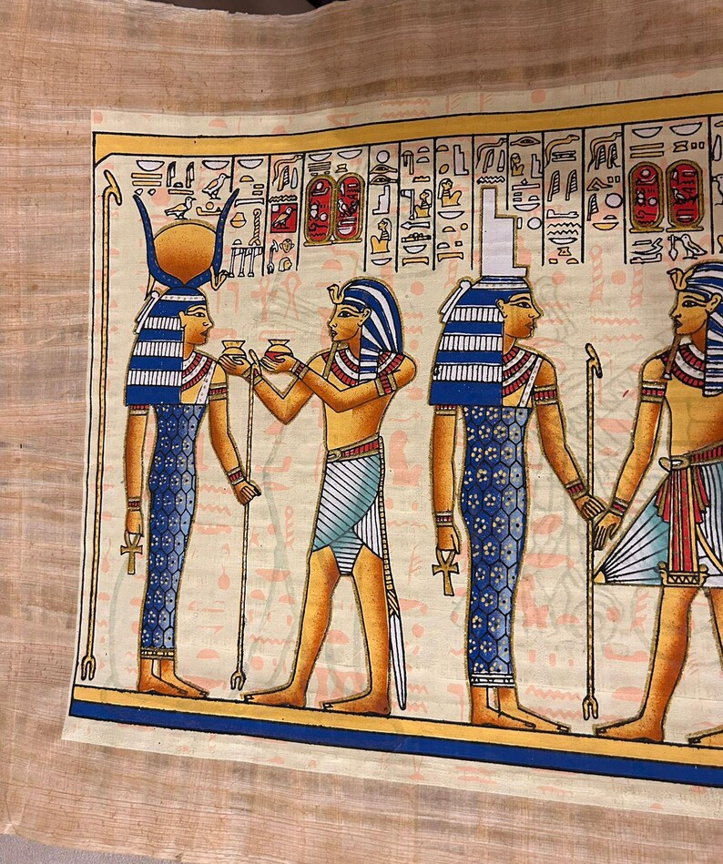 Handmade Ancient Egyptian Papyrus Art – Unique Wall Decor - Etsy