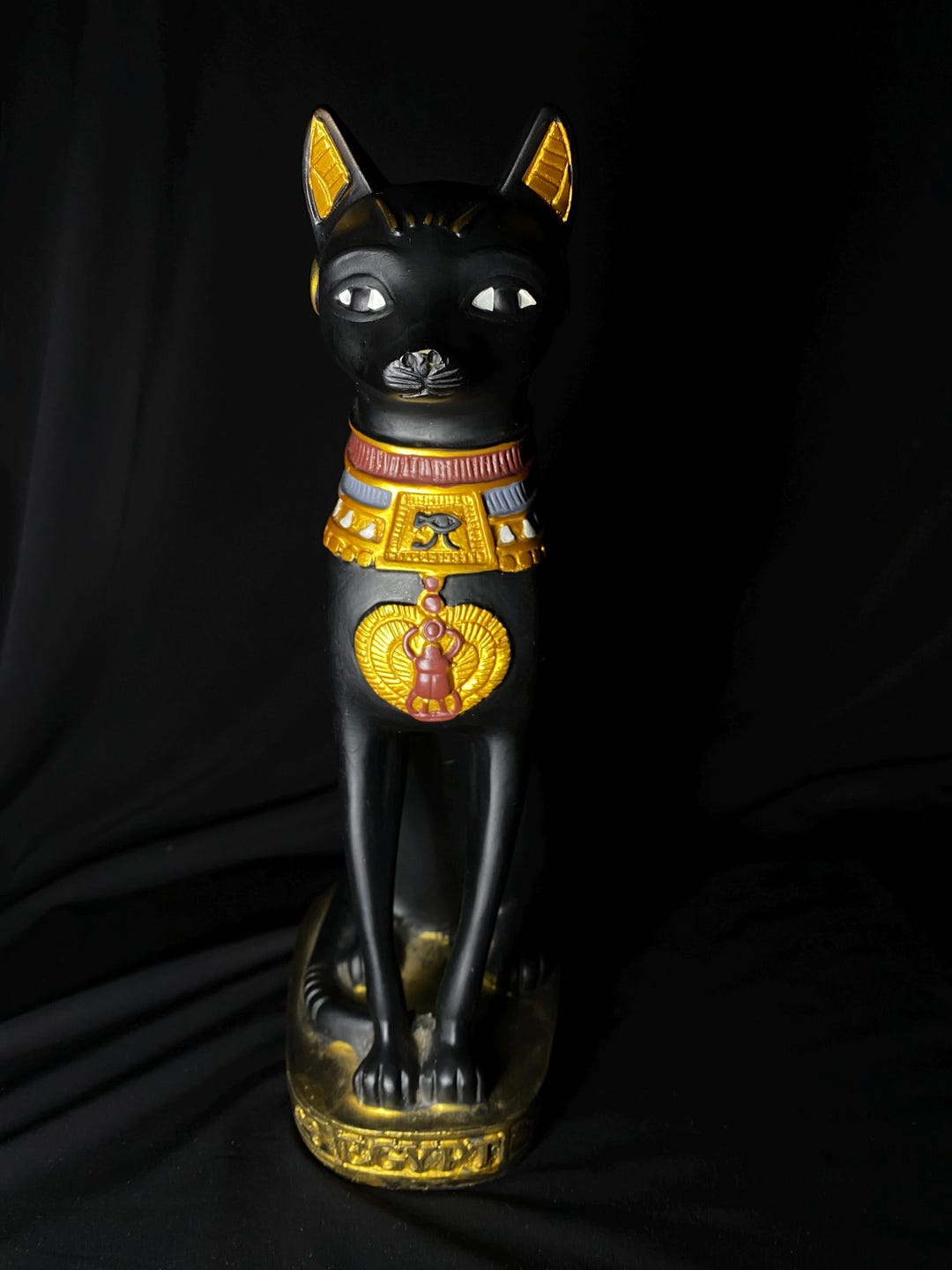 Bastet Cat Goddess Statue: Egyptian Home Protection Decor, Halloween ...
