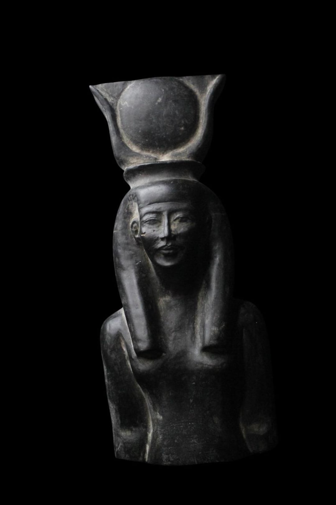 Estátua da Deusa Hathor, Deusa Egípcia do Amor e da Beleza, Pedra ...