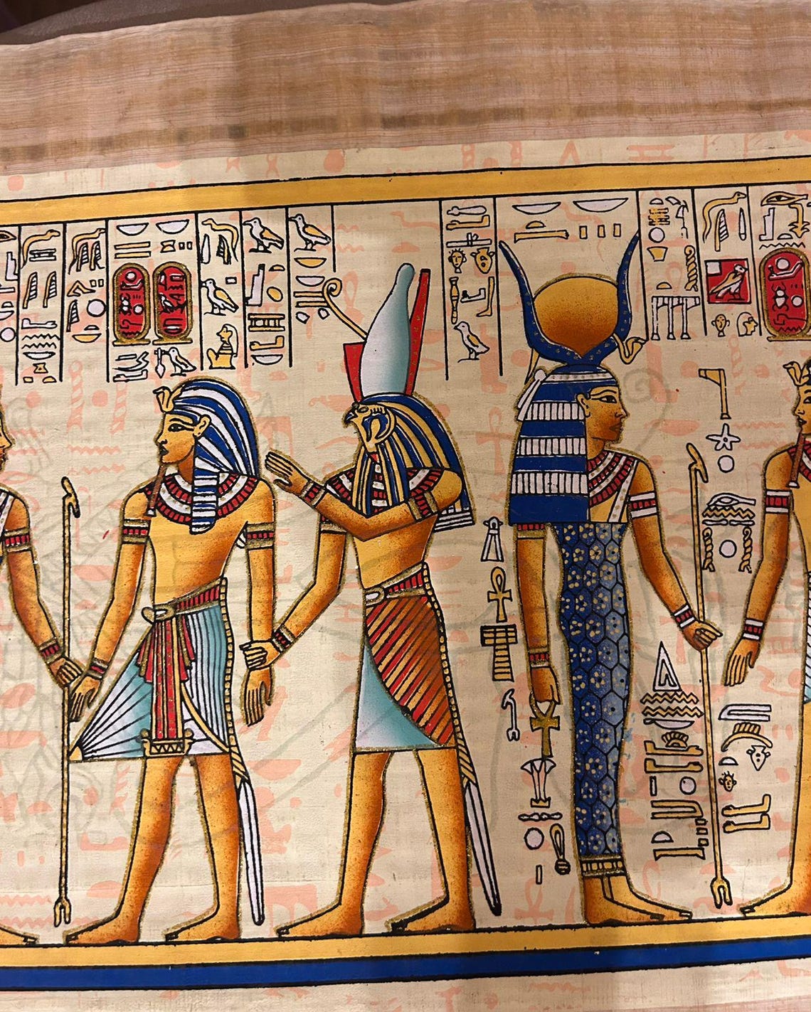 Handmade Ancient Egyptian Papyrus Art – Unique Wall Decor - Etsy