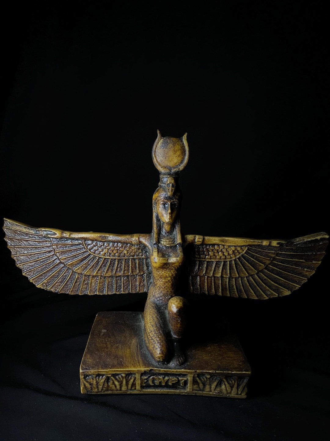 Winged ISIS Goddess Statue - Goddess of Motherhood & Beauty - Made in ...