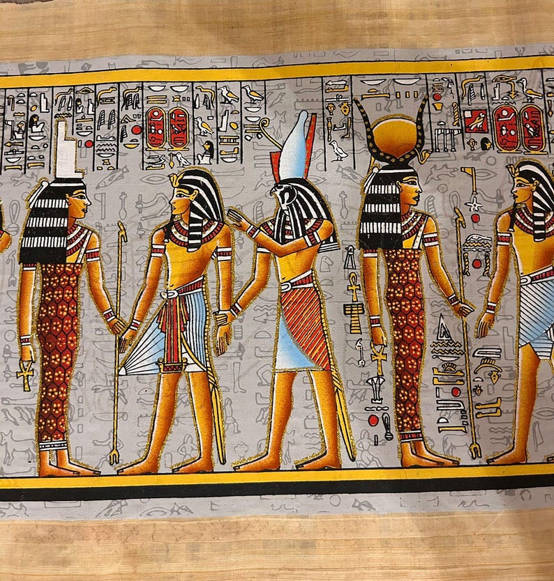 Handmade Ancient Egyptian Papyrus Paper – Unique Wall Art - Etsy