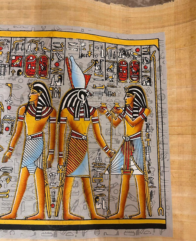 Handmade Ancient Egyptian Papyrus Paper – Unique Wall Art - Etsy