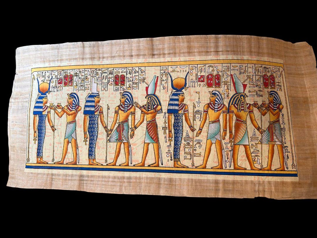 Handmade Ancient Egyptian Papyrus Art – Unique Wall Decor - Etsy