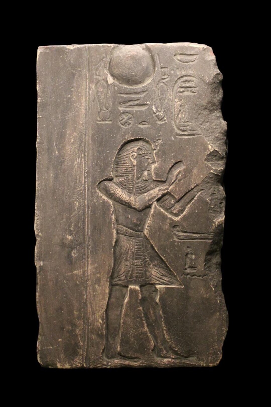 Ma’at Goddess Portrait Wearing Her Headdress Handmade From Limestone ...