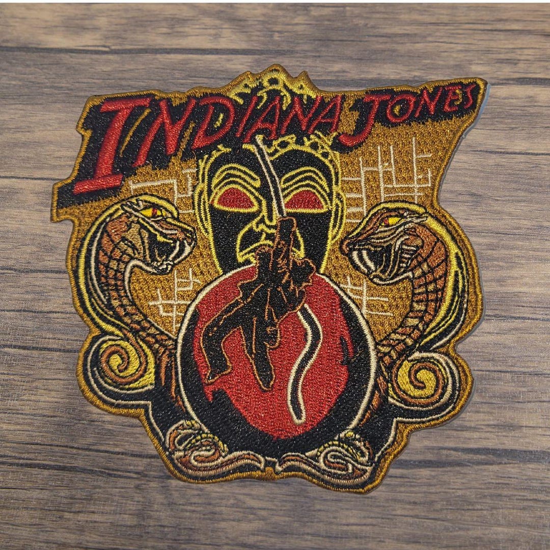 Indiana Jones Temple of the Forbidden Eye Iron-on Embroidered Patch - Etsy