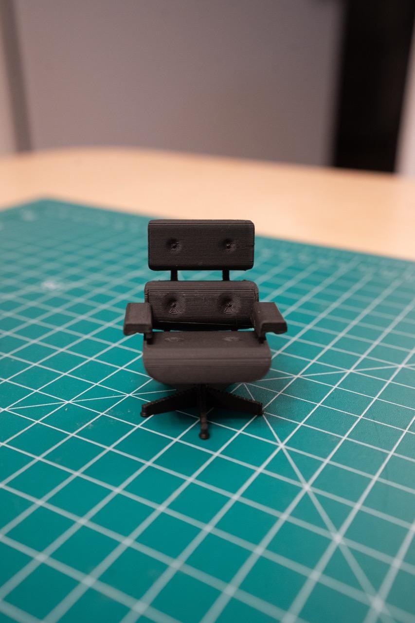 Miniature MCM Eames Lounge Chair With Ottoman - Etsy