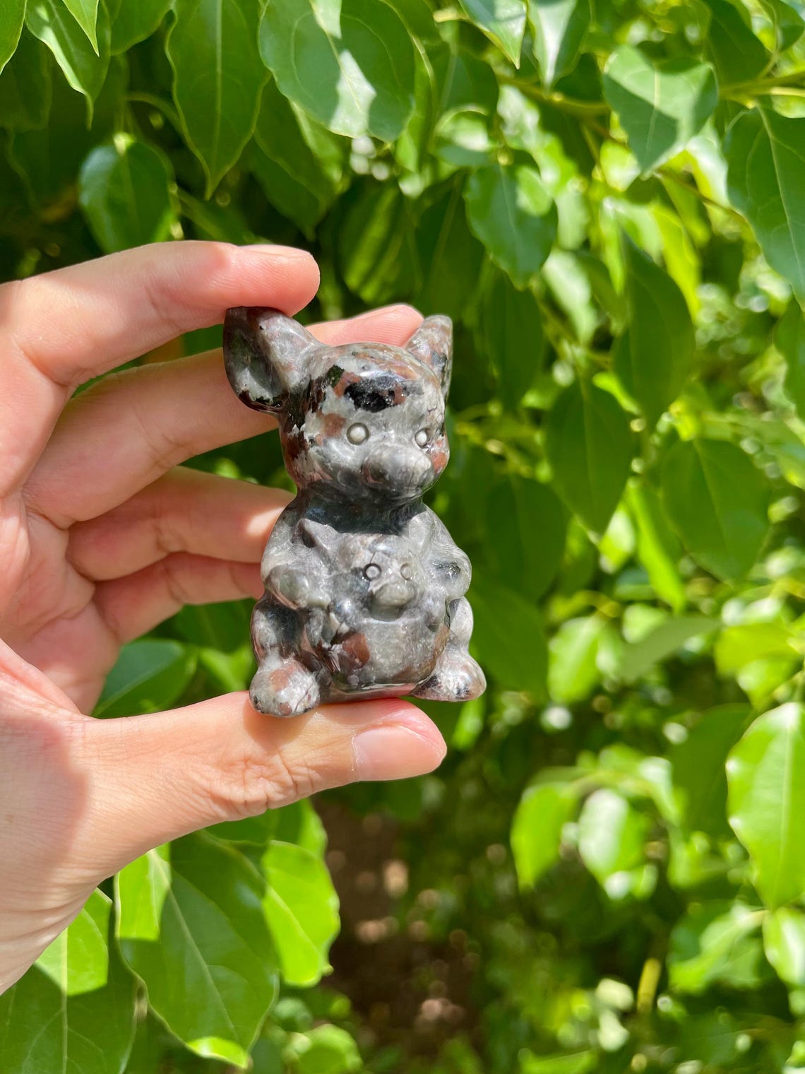 Crystal Koala and Rabbit Carving, Stone Animal Figurines, Healing ...