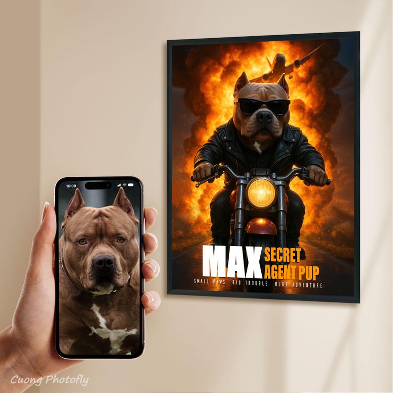 Personalized Pet Cartoon Movie Poster – Custom Animated Portrait ...