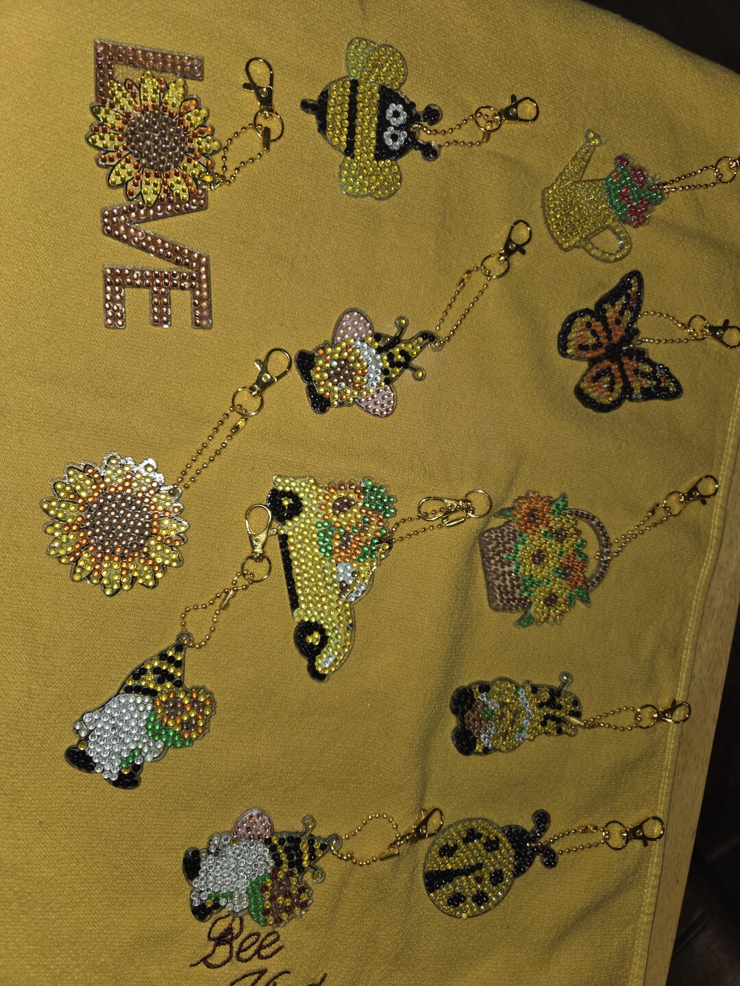 DIY Diamond Art Key Chains or Bag Charms Double Sided Set of 12 ...