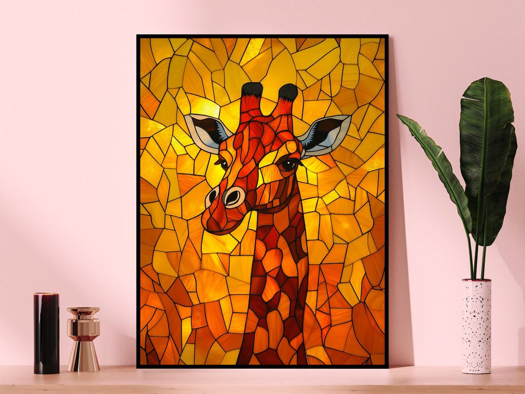 Giraffe Jigsaw Puzzle – Vibrant Animal Design, Family Game Night - Etsy