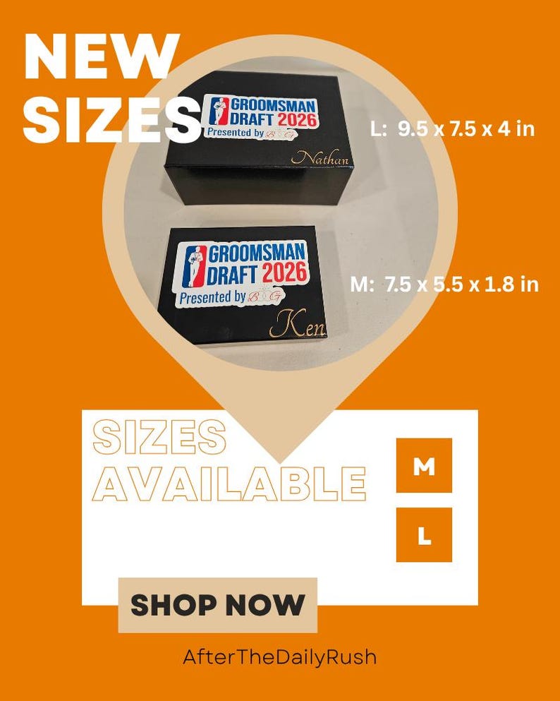 Groomsmen Draft Basketball Proposal Box | Add-on “scan-to-site” QR ...