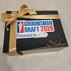 Groomsmen Draft Basketball Proposal Box | Personalized Wedding Party ...