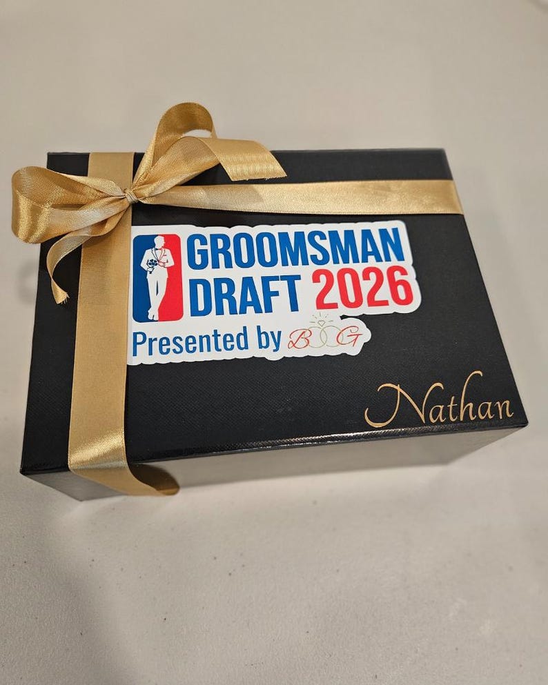 Groomsmen Draft Basketball Proposal Box | Personalized Wedding Party ...