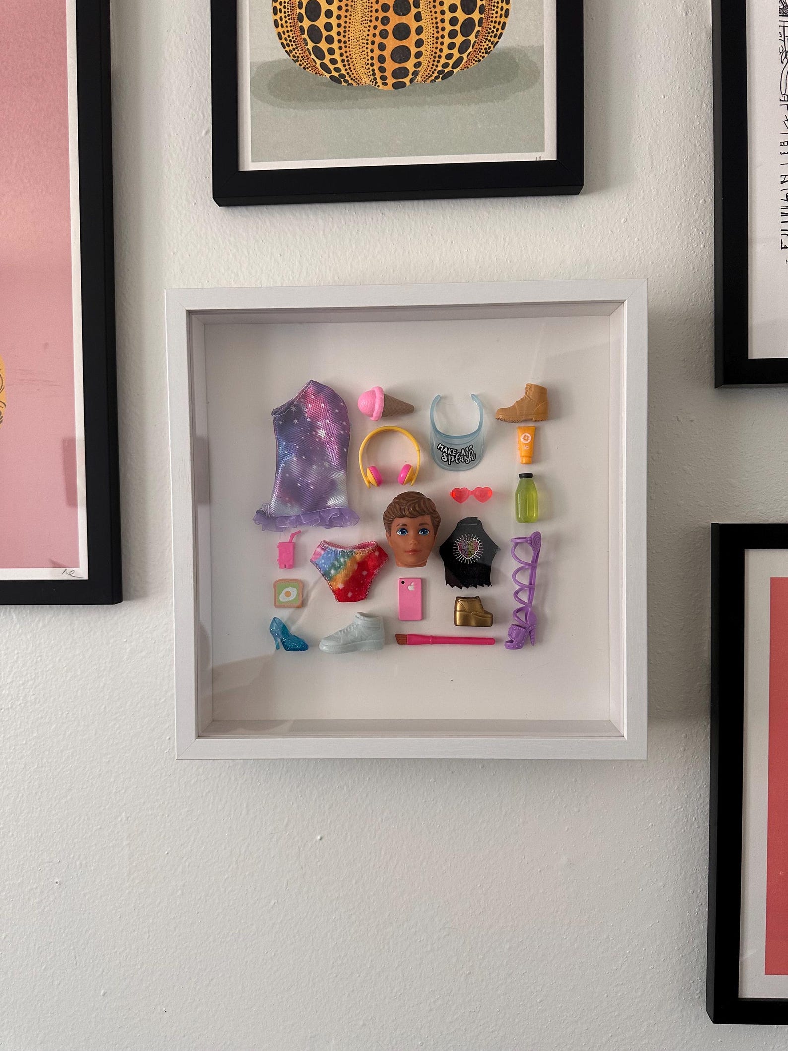 Rainbow Boba – Barbiecore Shadow Box | Miniature Collage Art | Playful ...