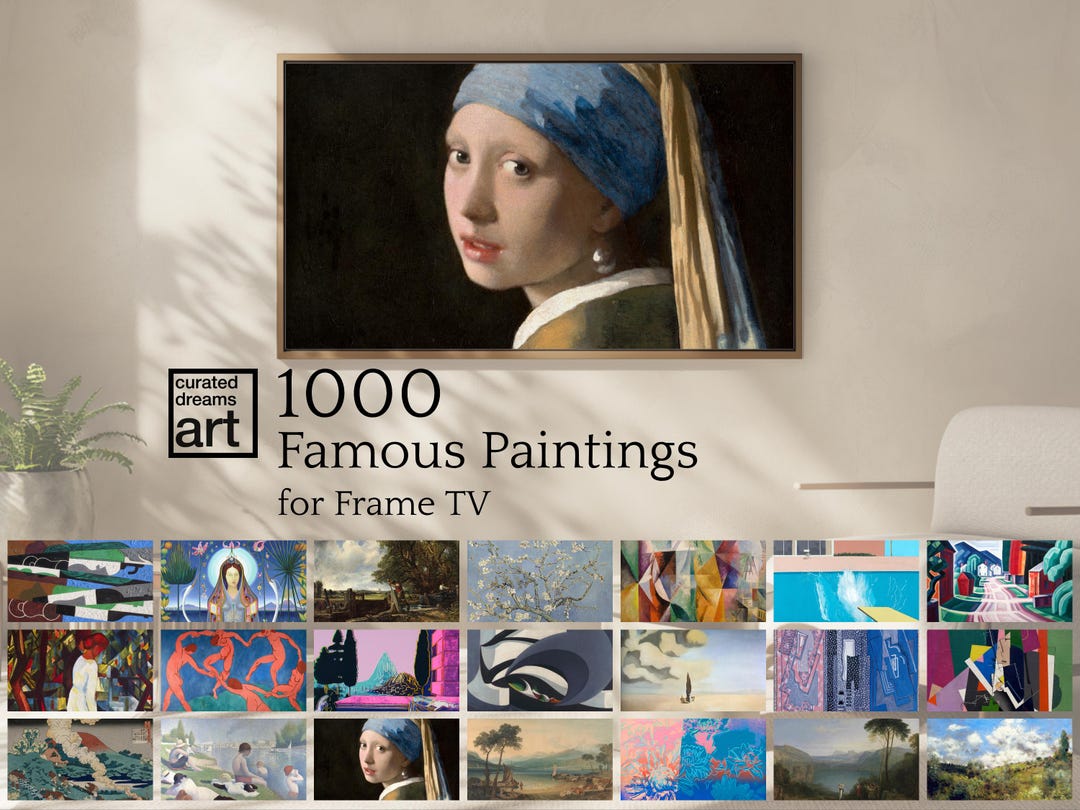 Frame TV - 1000 Famous Paintings - Eclectic Collection - Digital Art ...
