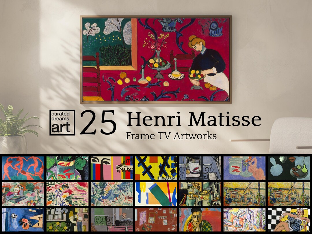 Frame TV - 25 Henri Matisse Artworks Collection - Digital Art Download ...