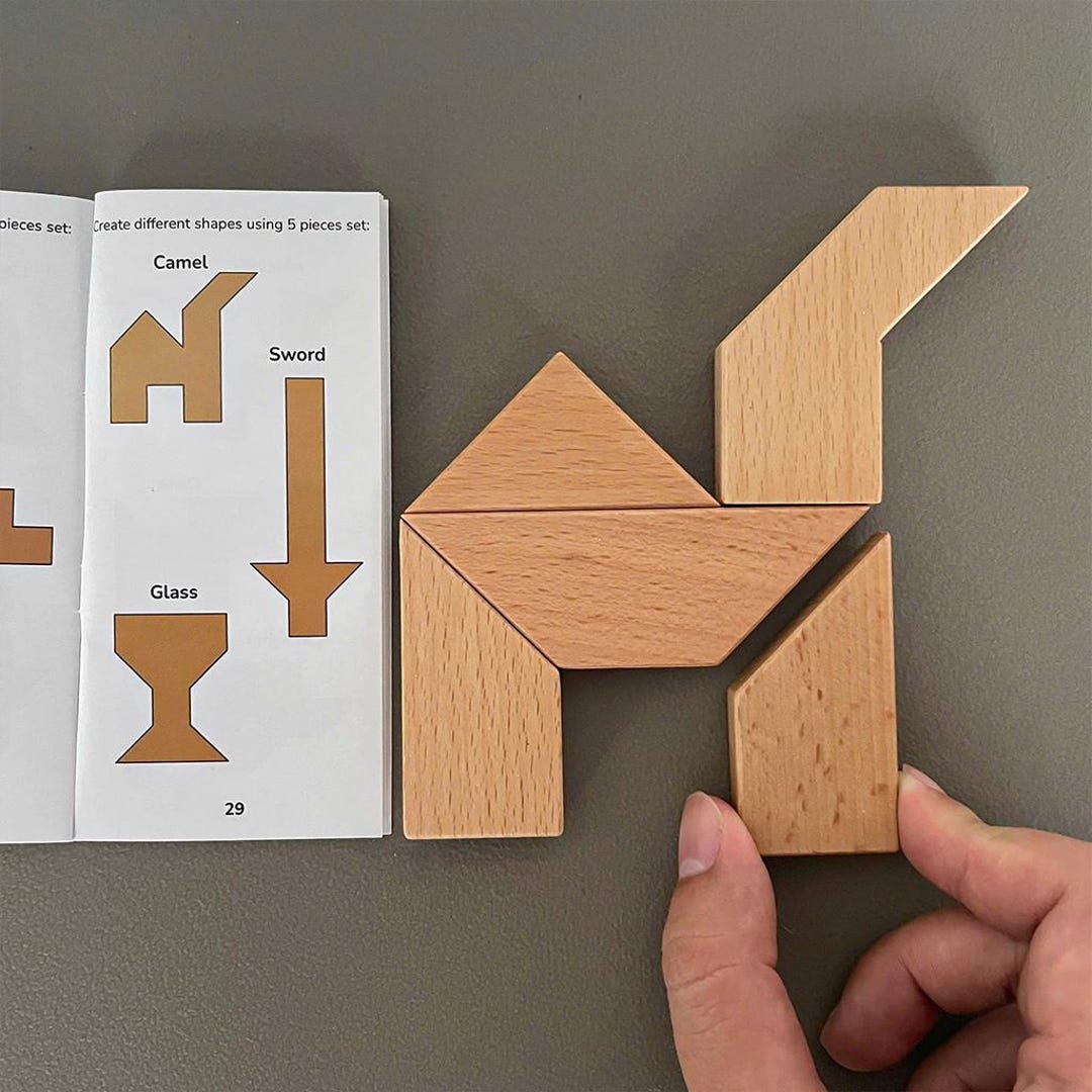 Challenging Tangram Puzzle Set - TF Puzzle, Perfect Mind-stimulating ...