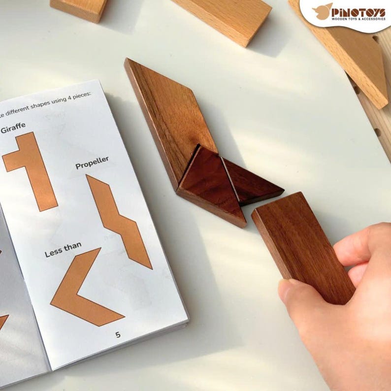 Challenging Tangram Puzzle Set - TF Puzzle, Perfect Mind-stimulating ...